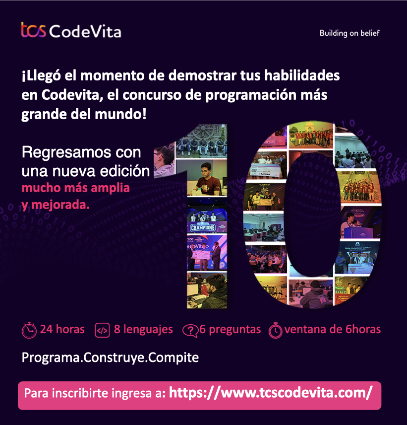 CODEVITA 2022: CONCURSO DE PROGRAMACIÓN