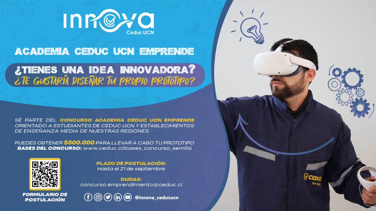 CEDUC UCN LANZA CONCURSO DE EMPRENDIMIENTO E INNOVACIÓN
