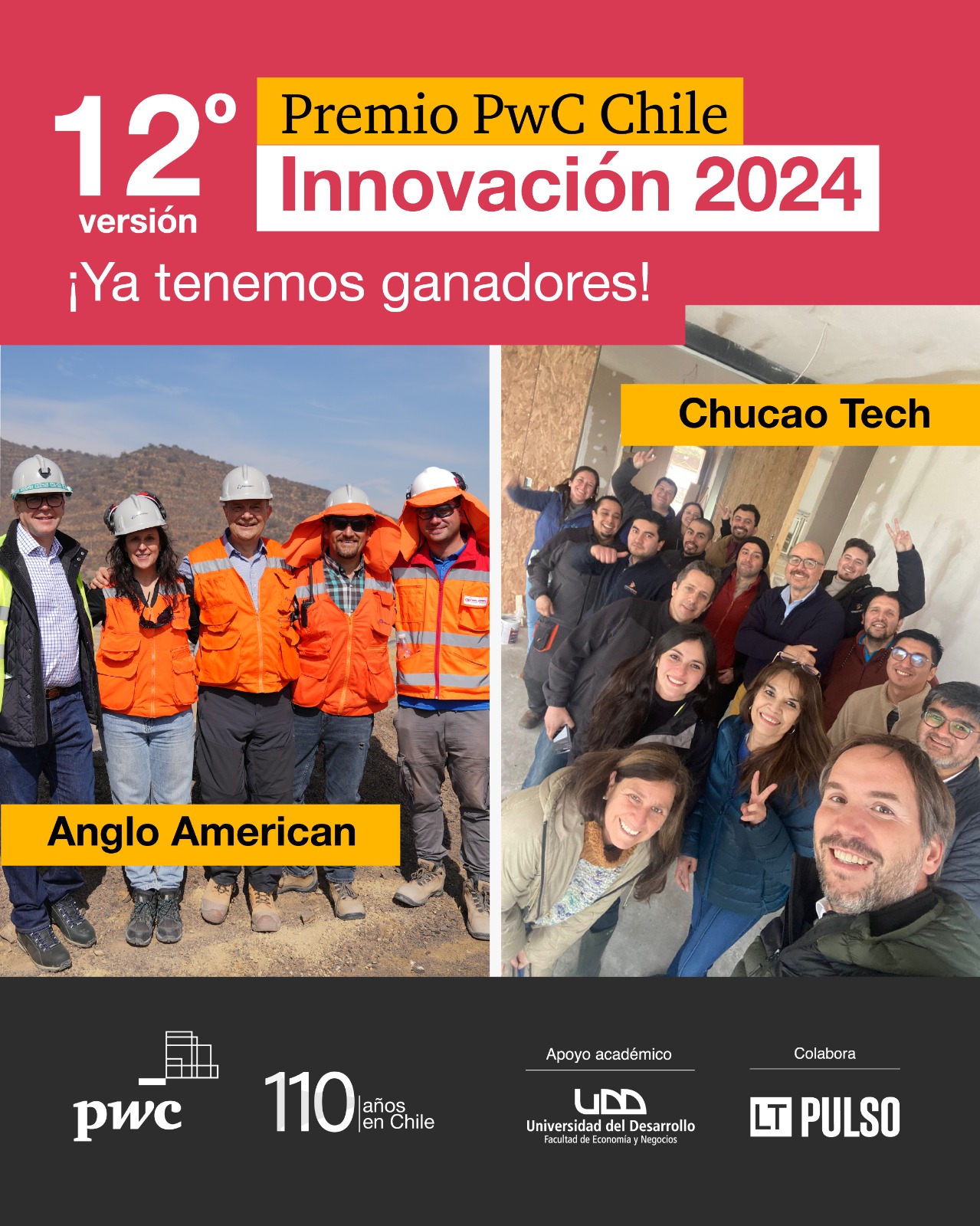 LOS NUEVOS GANADORES DEL PREMIO PWC CHILE INNOVACIÓN 2024 - Tour Innovación