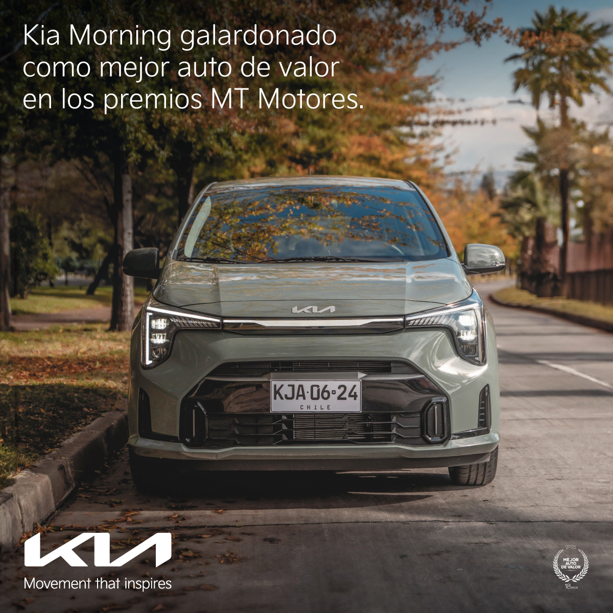 KIA MORNING FUE ELEGIDO "MEJOR AUTO DE VALOR" EN PREMIOS ANUALES DE MT/MOTORES DEL DIARIO LA TERCERA